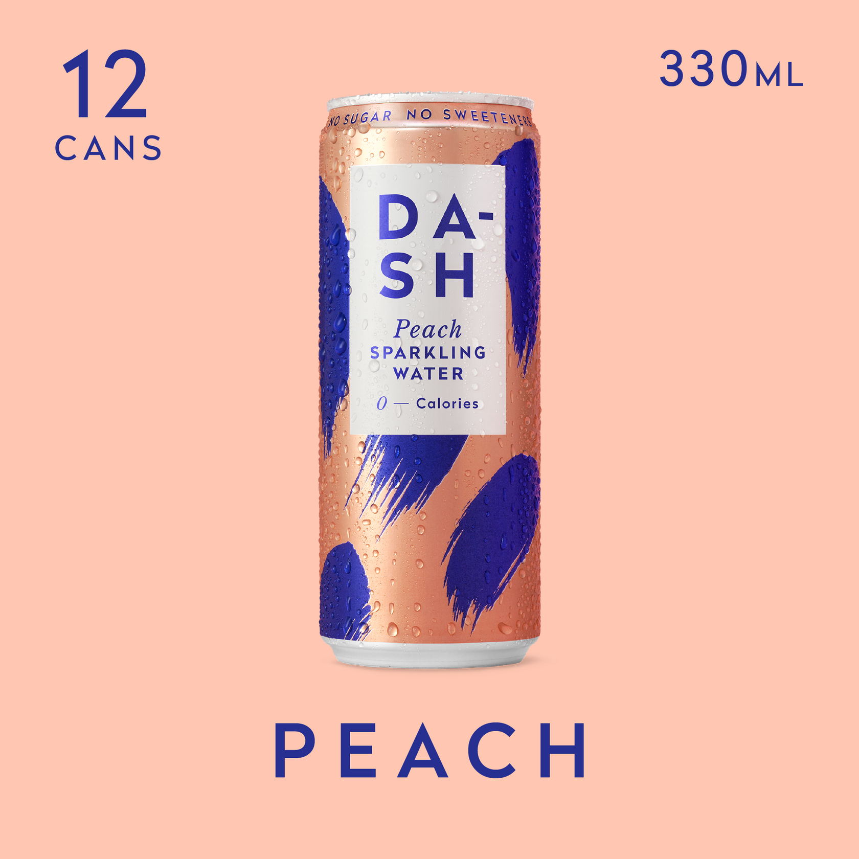 Peach Sparkling Water | Peach Drink Made with Real Peaches | DASH Water