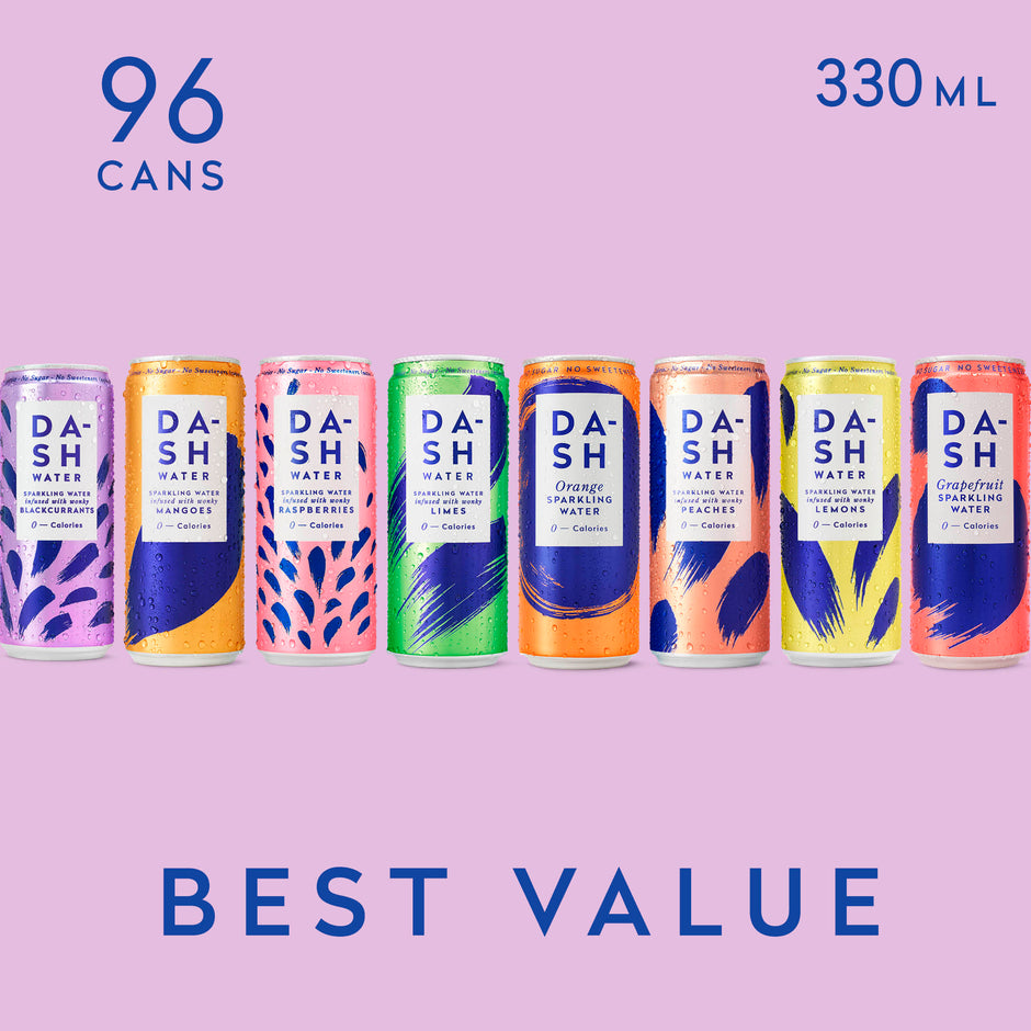 DASH Water | Healthy Drinks | Wonky Fruit Infused Sparkling Water