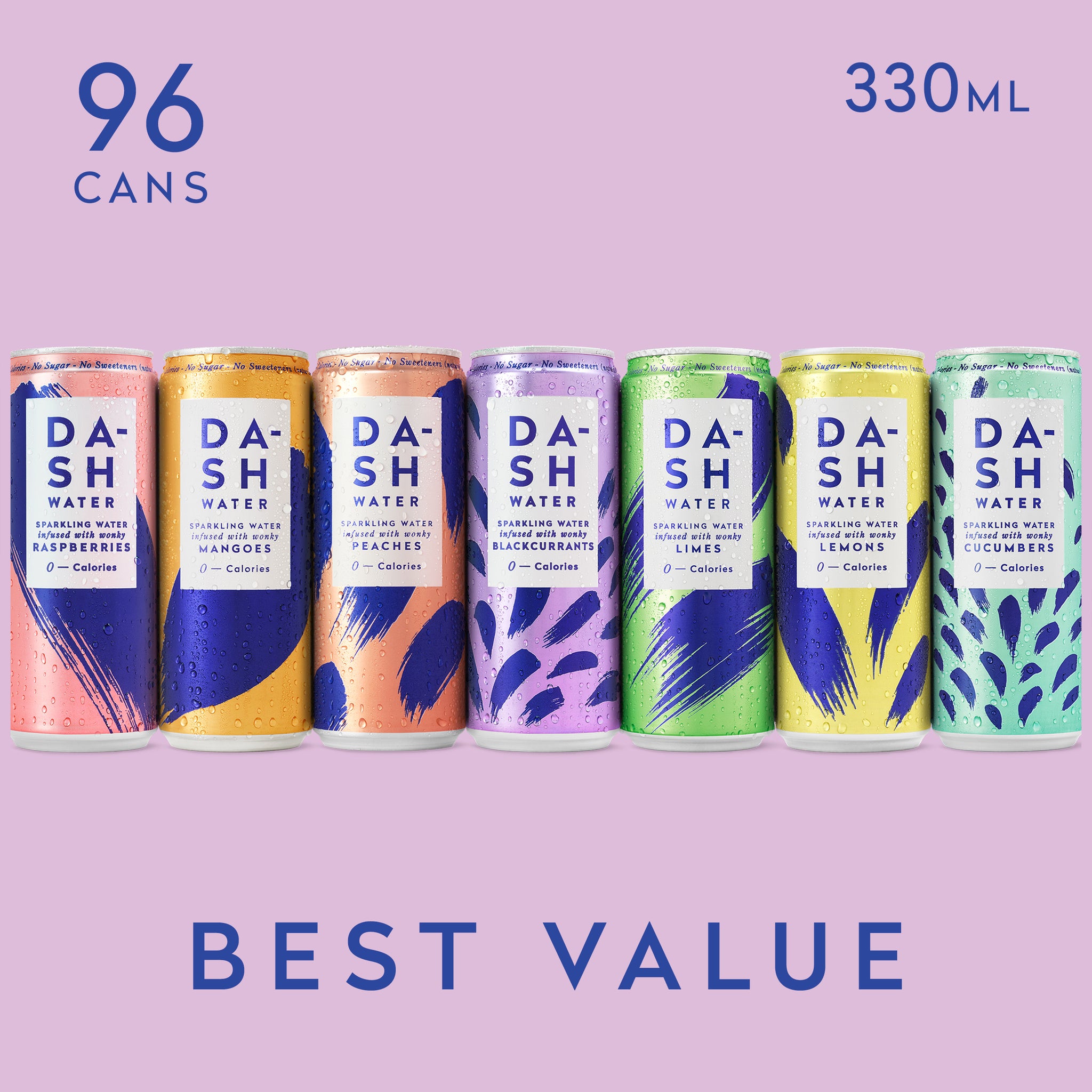 Bestsellers | 96 Cans of Infused Sparkling Water | Dash Water – DASH Water