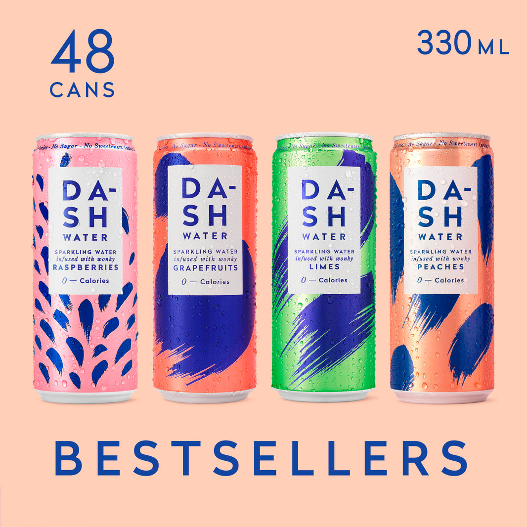 DASH Water | Healthy Drinks | Wonky Fruit Infused Sparkling Water